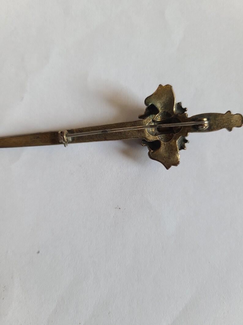 Vintage Sword Pin With Signature Coro . - Etsy