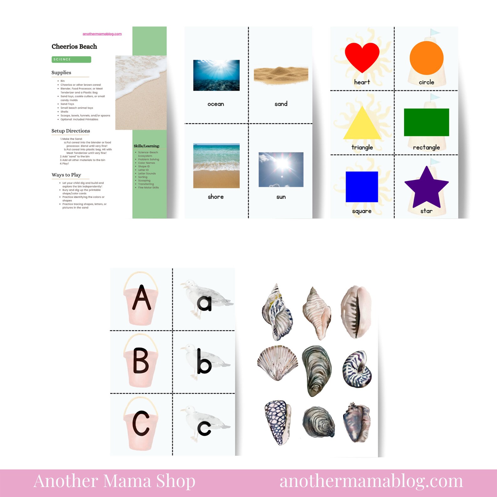 Cheerios Beach Sensory Bin, Oceans Science Sensory Activity, Summer ...