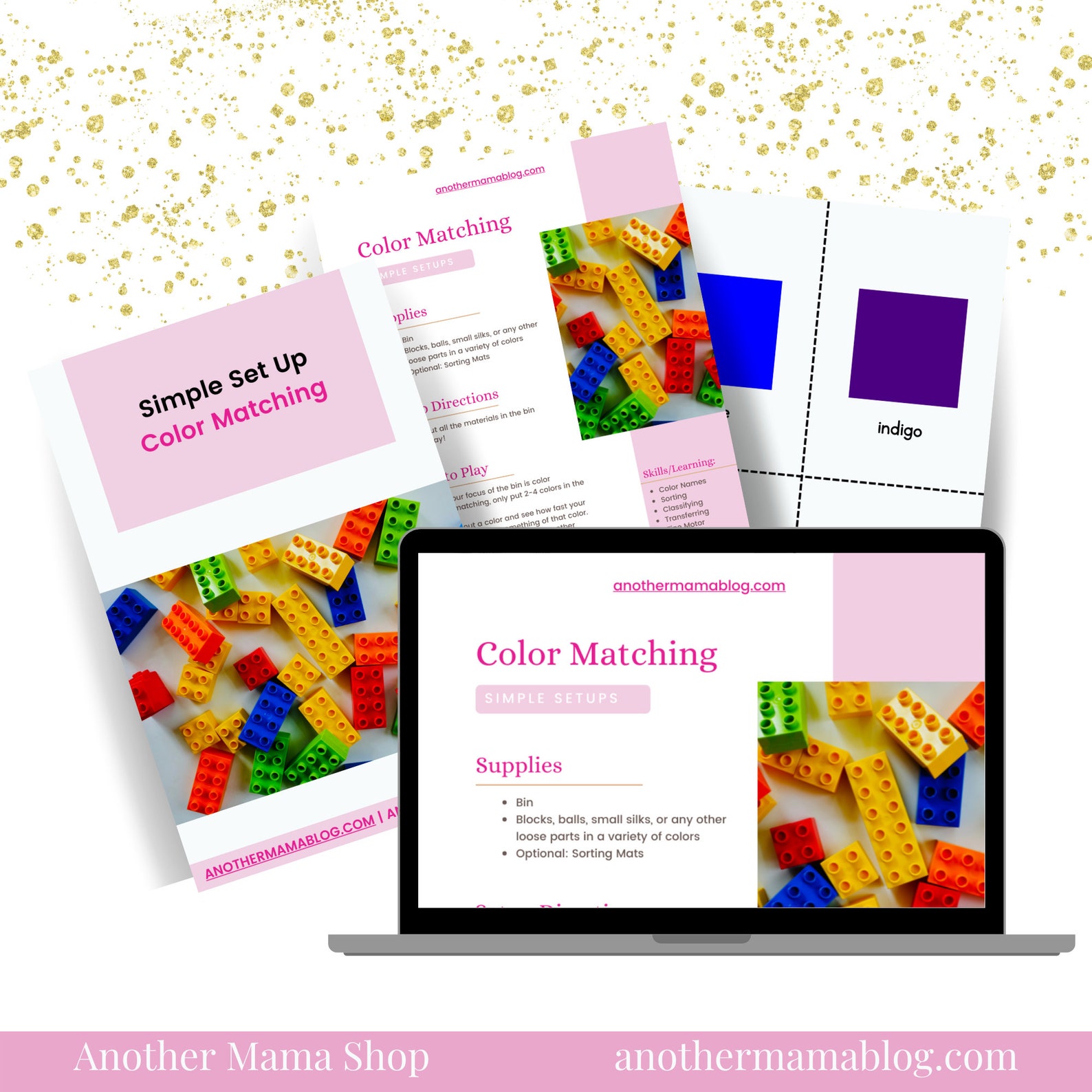 Color Matching Sensory Bin, Simple Setup Sensory Activity, Arts and ...