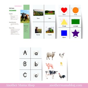 Felt Farm Sensory Bin, Farming Science Sensory Activity, Animals ...