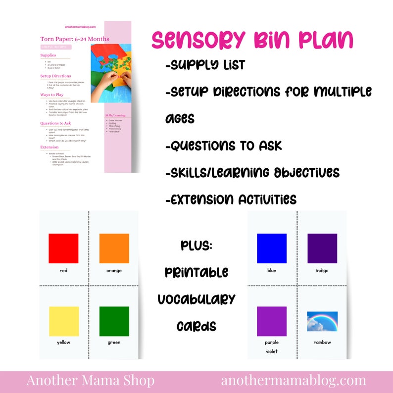 Torn Paper Sensory Bin, Simple Setup Sensory Activity, Learning and ...