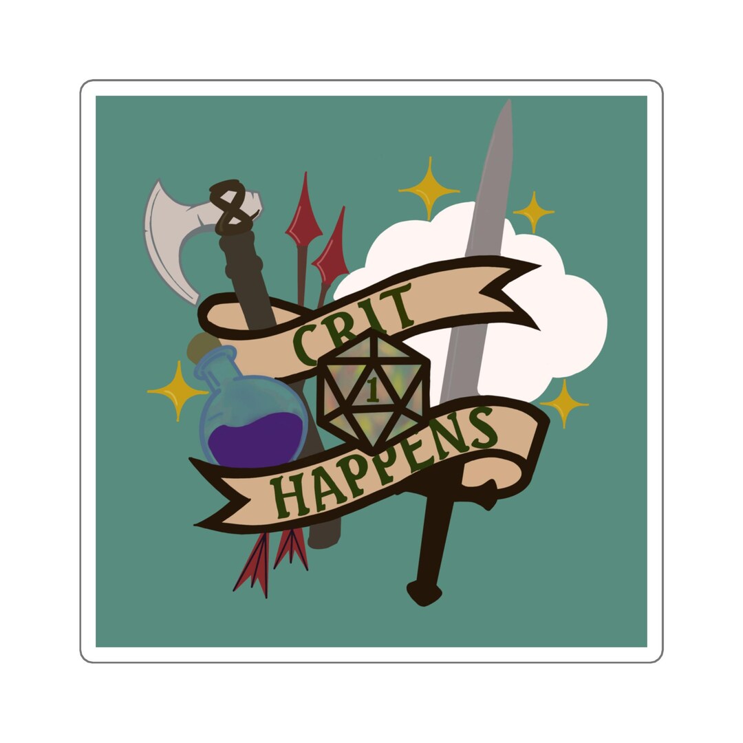 Crit Happens Sticker - Etsy