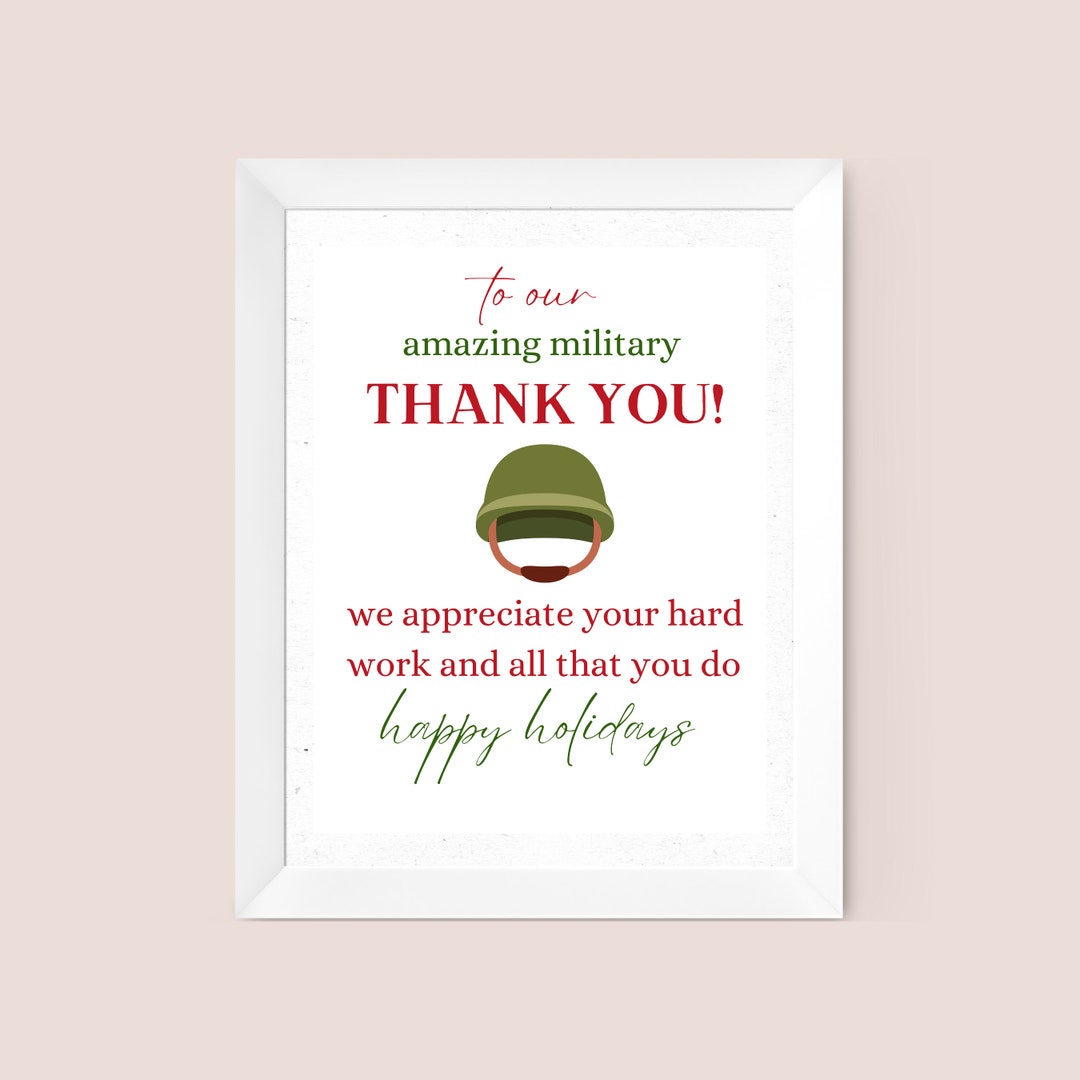 Military “thank You” Sign - Etsy