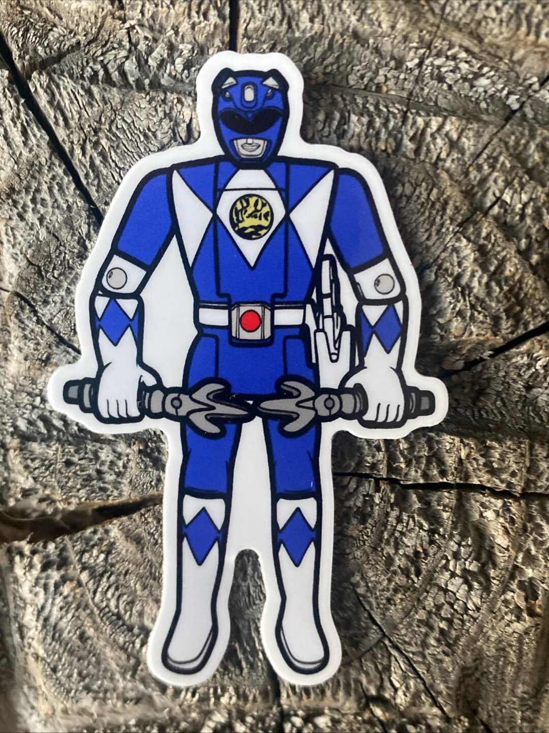 Blue Ranger Action Sticker - Etsy