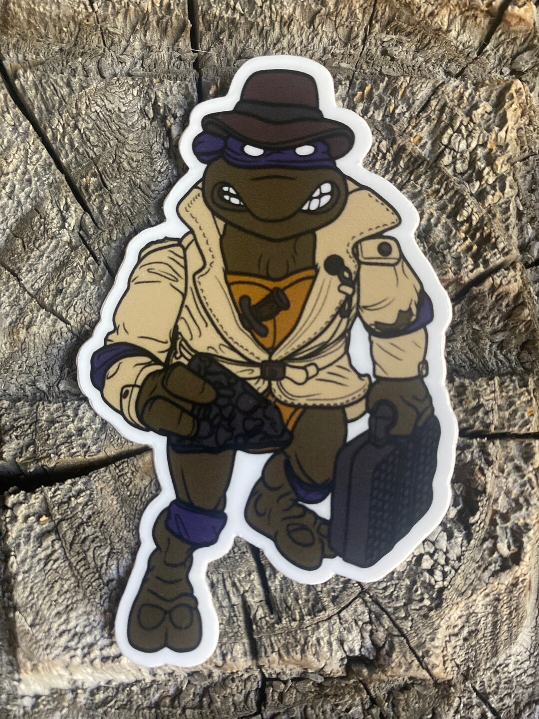 Purple Undercover Turtle Action Sticker - Etsy