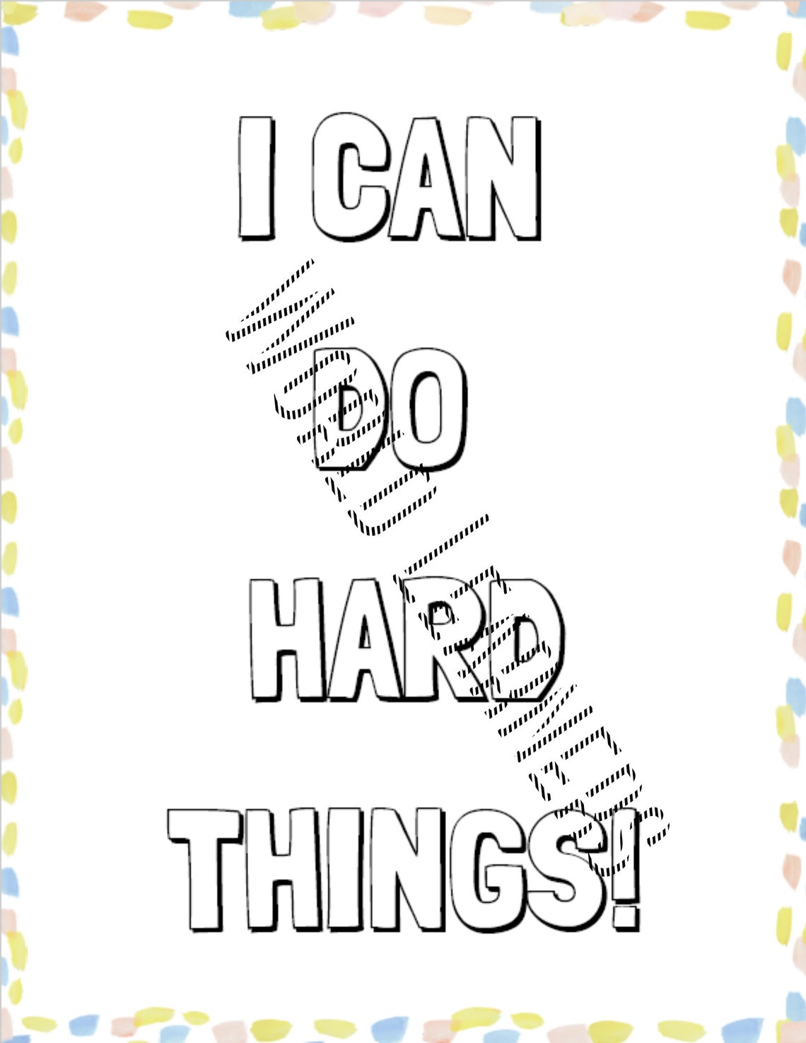 Kids Journal Affirmation and Coloring Pages - Etsy