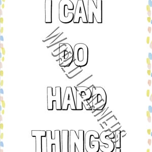 Kids Journal Affirmation and Coloring Pages - Etsy