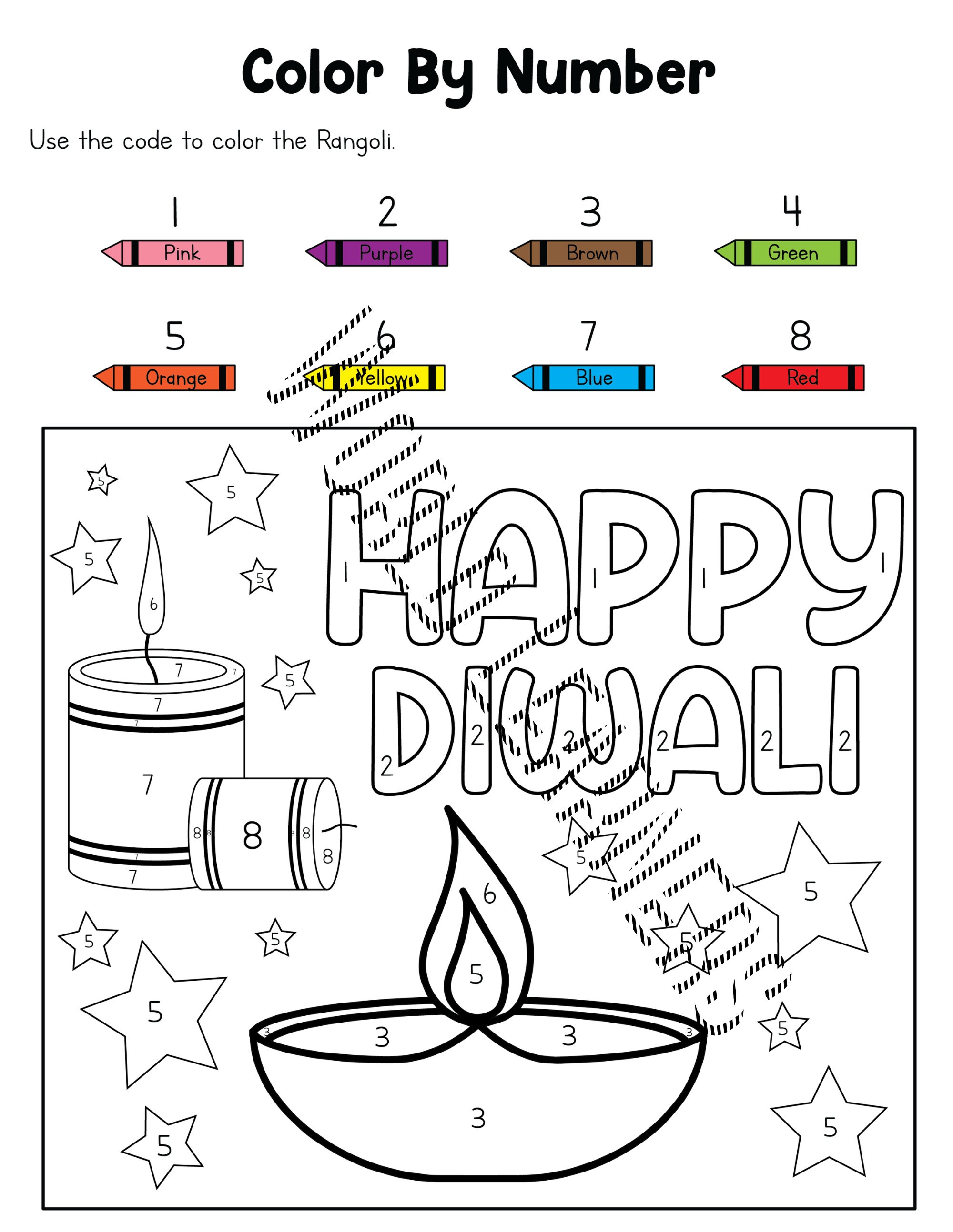 Diwali Kindergarten to Grade 2 ELA and Math Bundle - Etsy