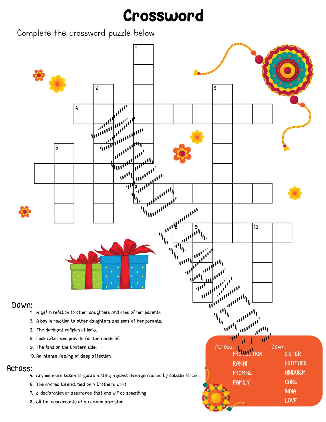 Raksha Bandhan 3rd to 5th Grade ELA and Math Bundle - Etsy