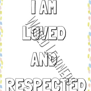 Kids Journal Affirmation and Coloring Pages - Etsy