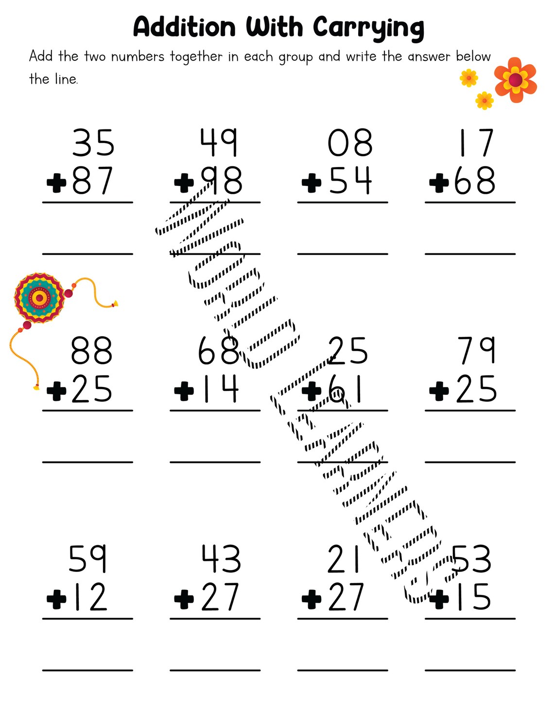 Raksha Bandhan 3rd to 5th Grade ELA and Math Bundle - Etsy