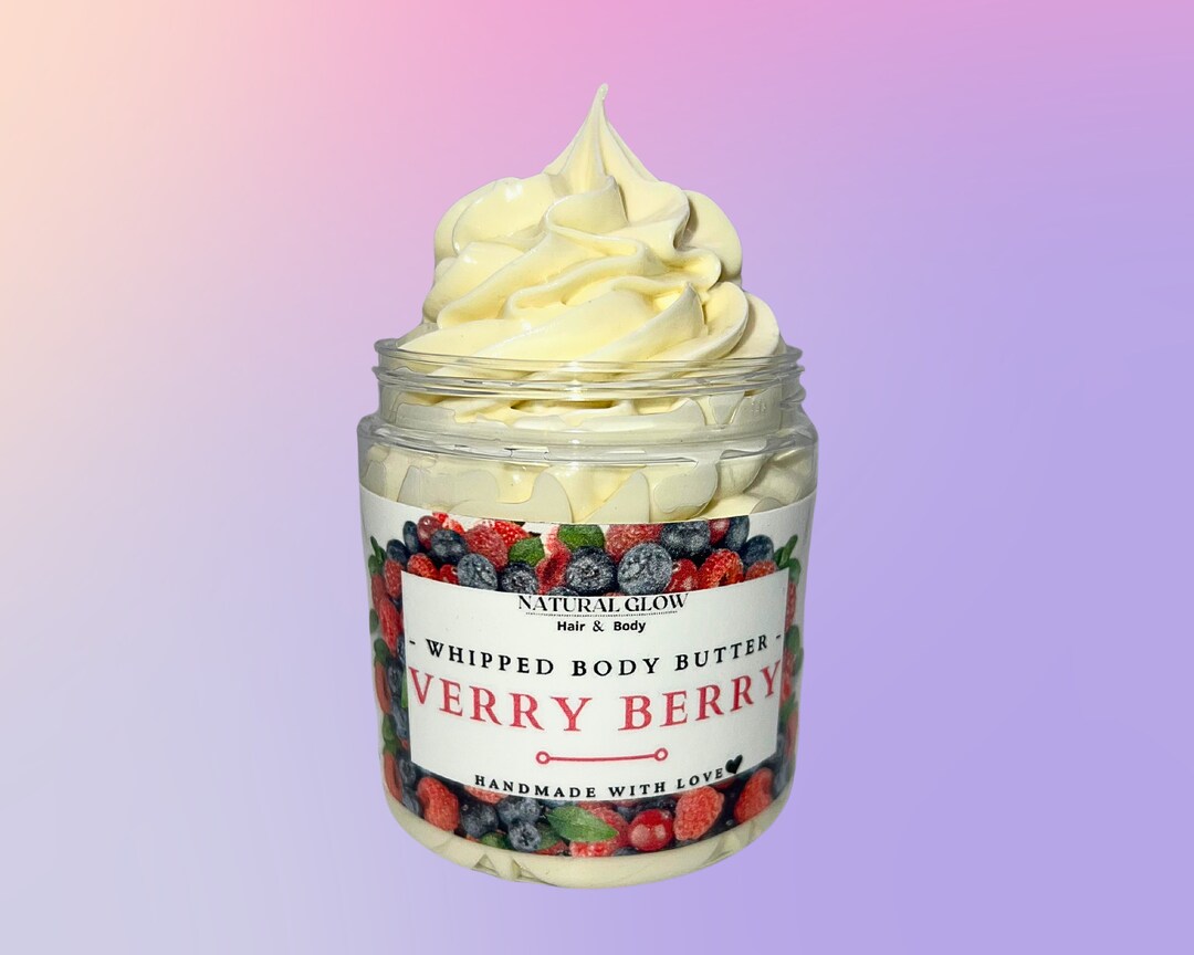 Very Berry Whipped Body Butter – Shea Mango Butter, Natural Skincare ...