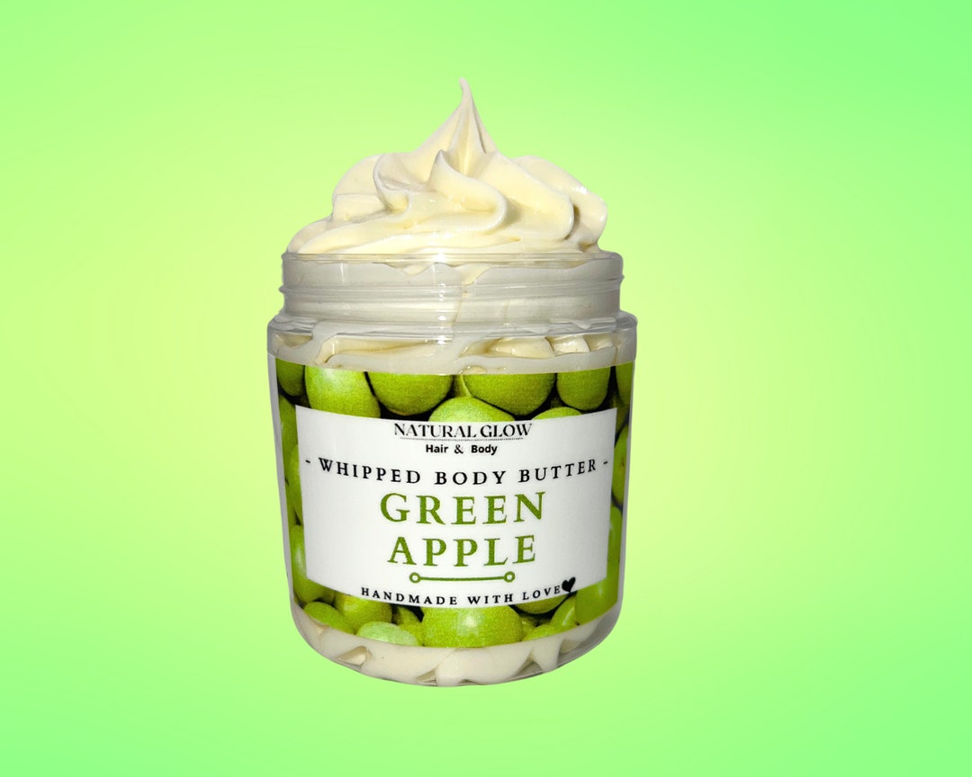 GREEN APPLE Whipped Body Butter - Shea Butter - Natural Skincare ...