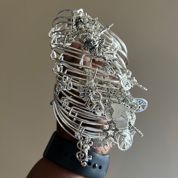 Silver Bangle - Etsy