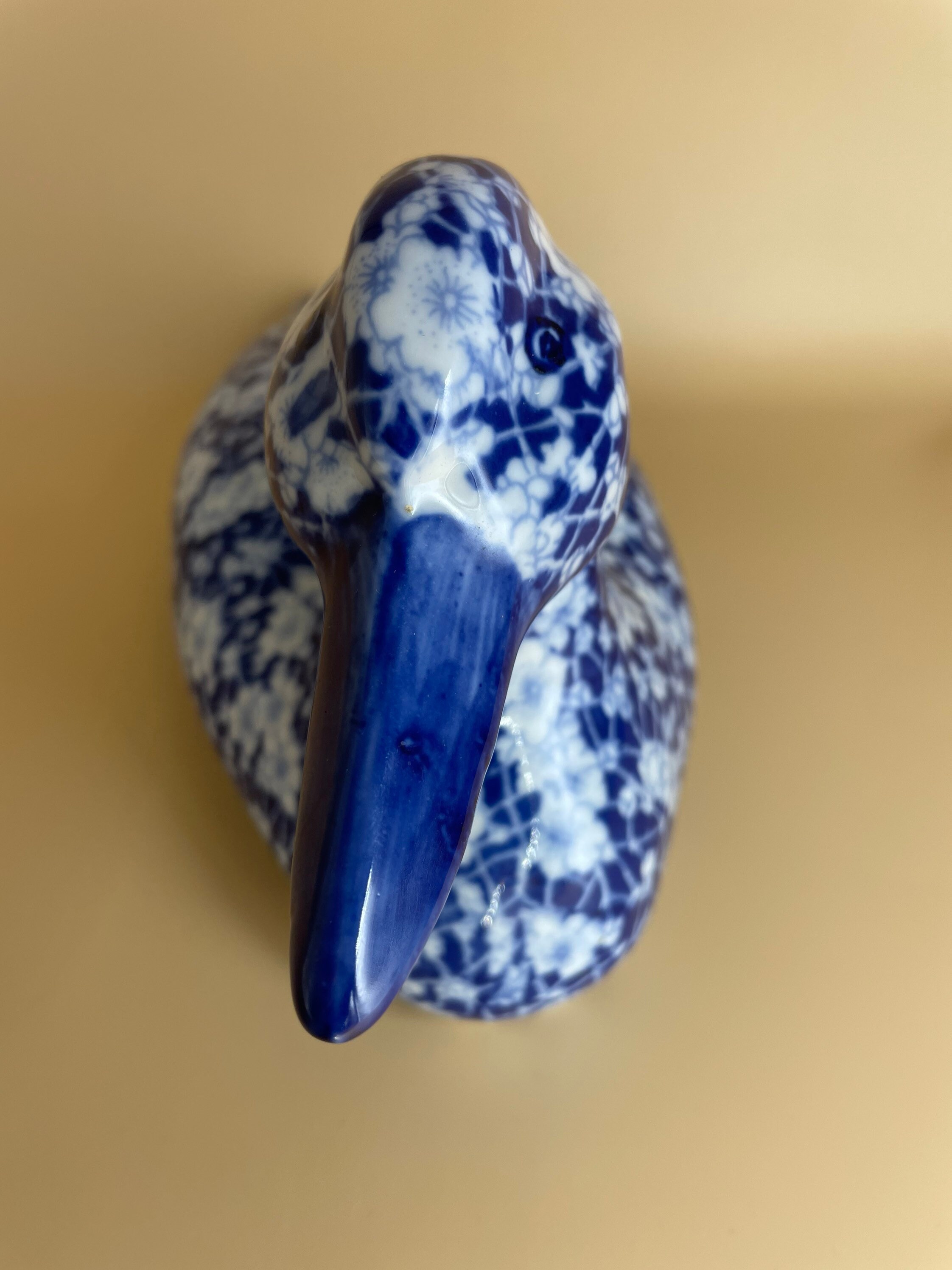 Vintage Victoria Ware Ironstone Blue Floral Calico Duck - Etsy