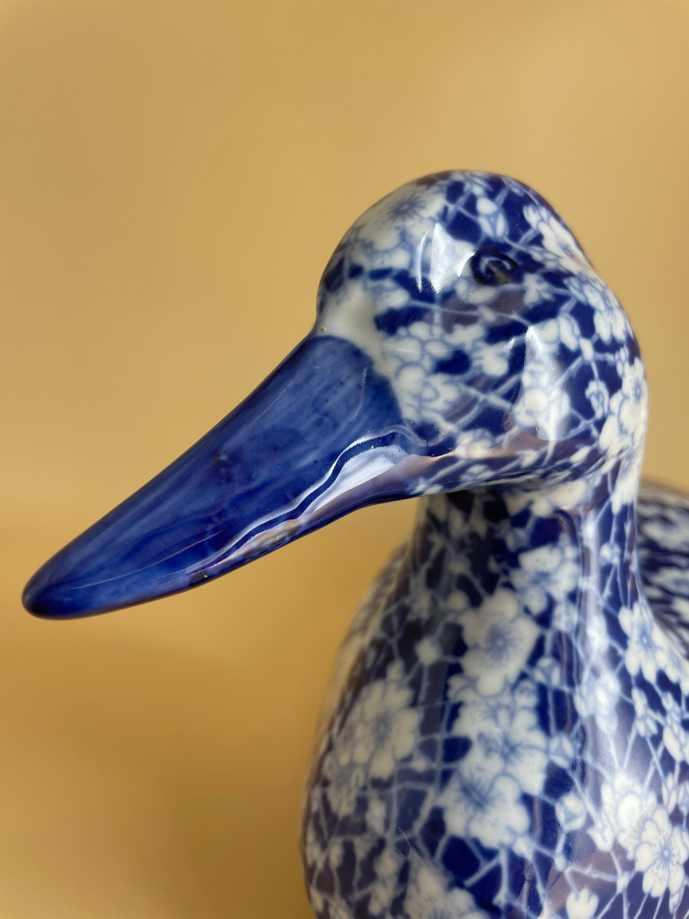 Vintage Victoria Ware Ironstone Blue Floral Calico Duck - Etsy