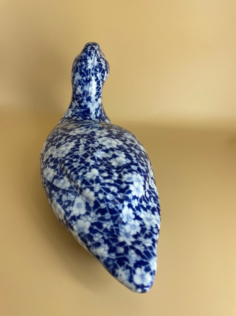 Vintage Victoria Ware Ironstone Blue Floral Calico Duck - Etsy