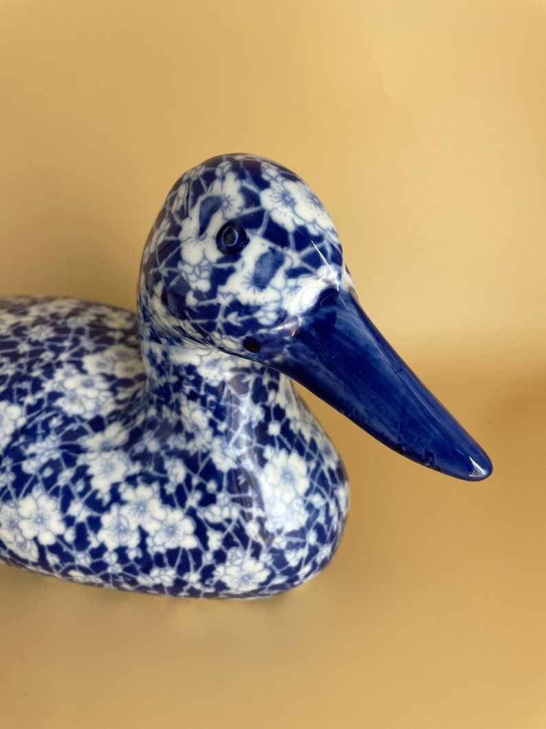 Vintage Victoria Ware Ironstone Blue Floral Calico Duck - Etsy