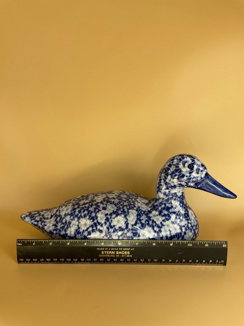 Vintage Victoria Ware Ironstone Blue Floral Calico Duck - Etsy