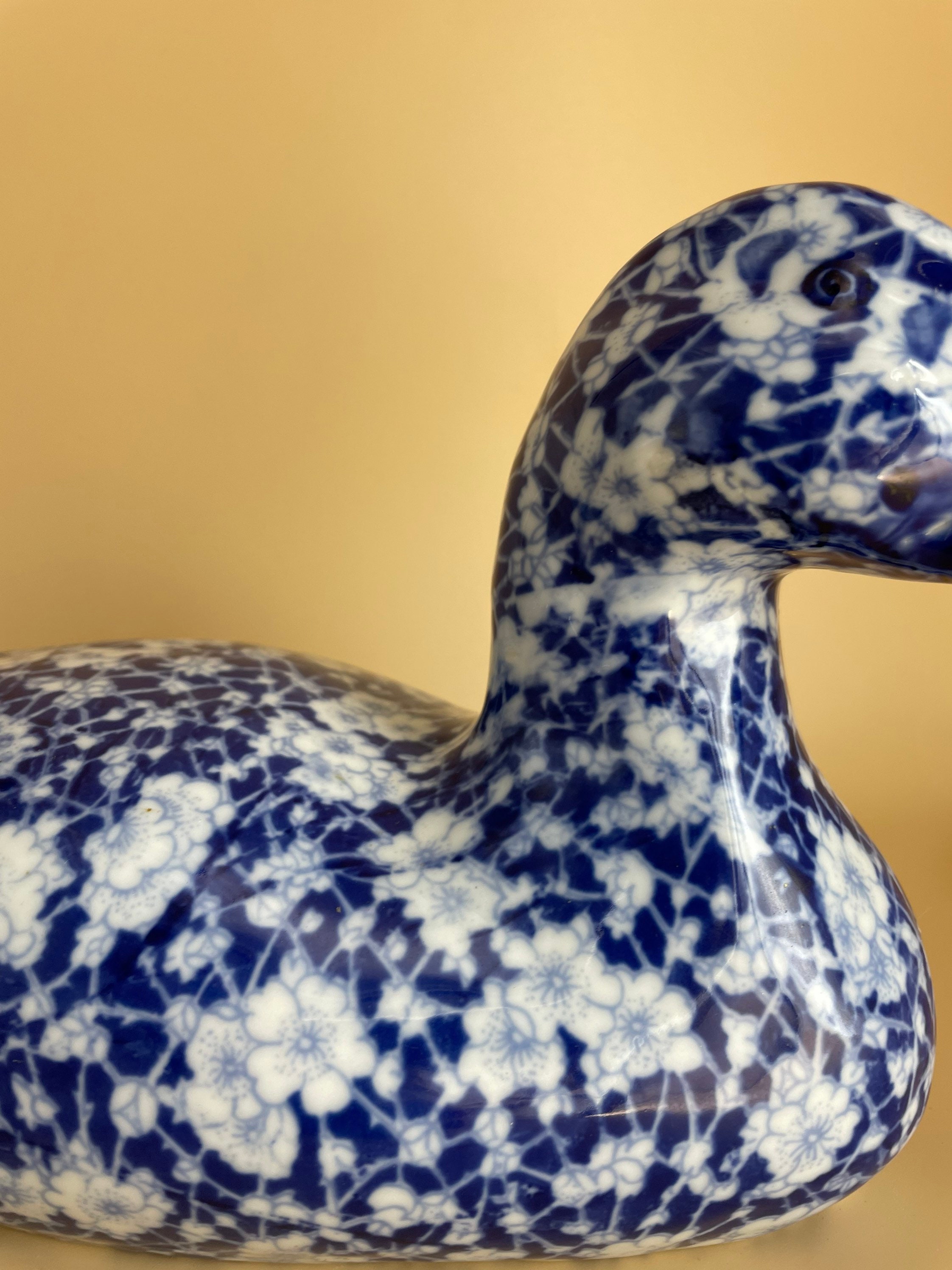 Vintage Victoria Ware Ironstone Blue Floral Calico Duck - Etsy