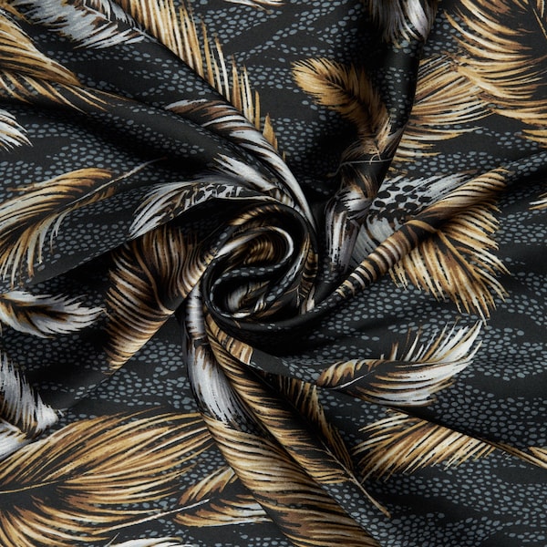 Feather Print Fabric - Etsy