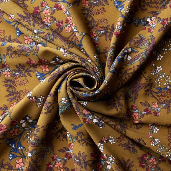 Mustard Fabric - Etsy
