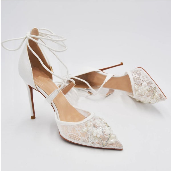 Lace Wedding Shoes - Etsy