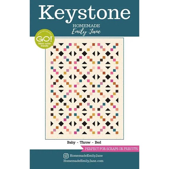 Keystone Quilt Pattern by Emily Jane for Homemade Modern - Etsy