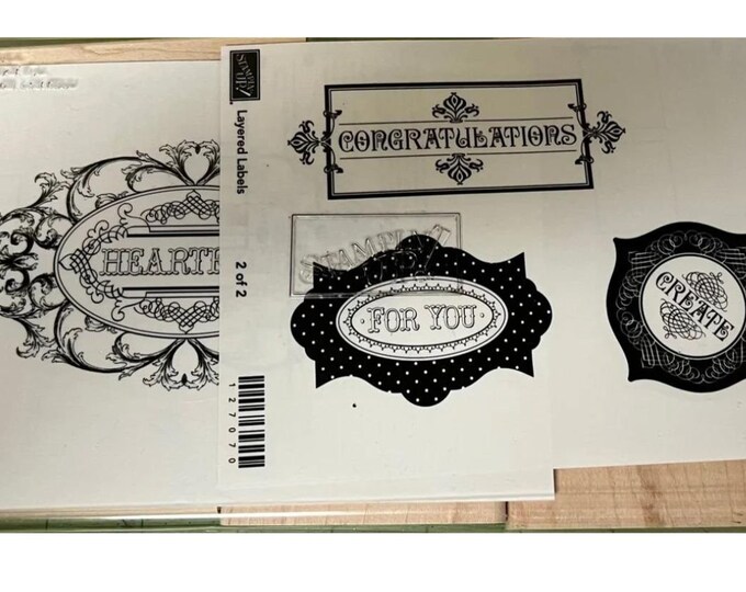 Stampin up - Layered Labels Stamp Set - Etsy