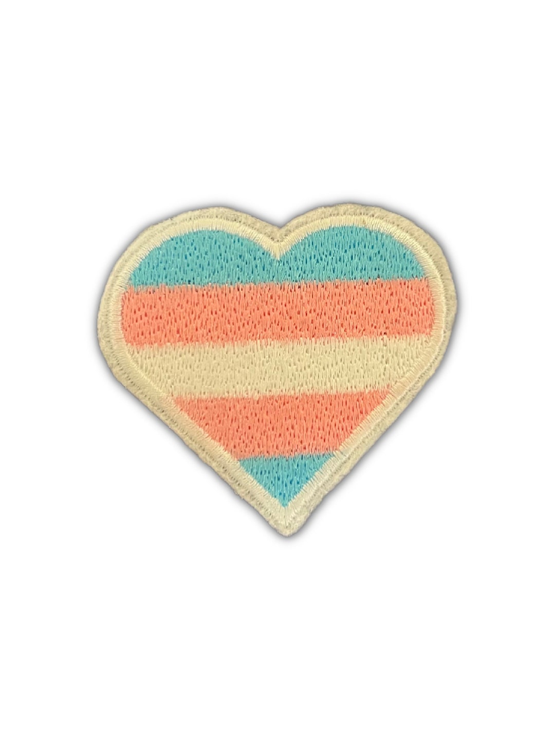 Trans Pride Heart Iron-on Patch Trans Pride Flag Patch - Etsy