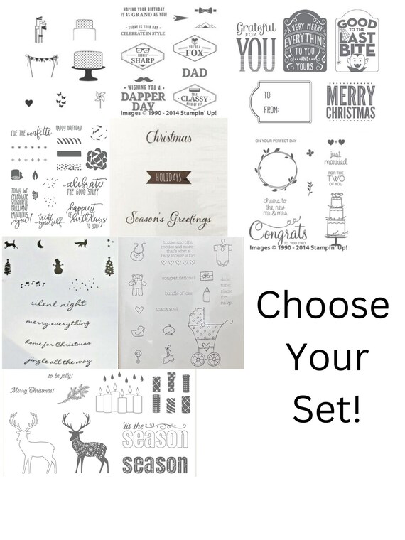 Stampin' up Stamp Sets Choose Your Set Lightly Used - Etsy