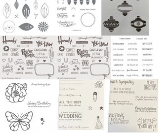 Stampin UP Stamp Sets - Etsy