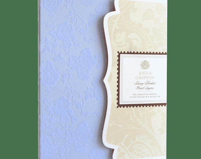 Anna Griffin Fancy Flocked Card Layers | Velvet Cardstock Sheets ...