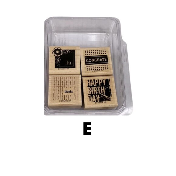 Stampin' up Stamp Sets You Choose , Premounted Stamp Sets , Wooden ...