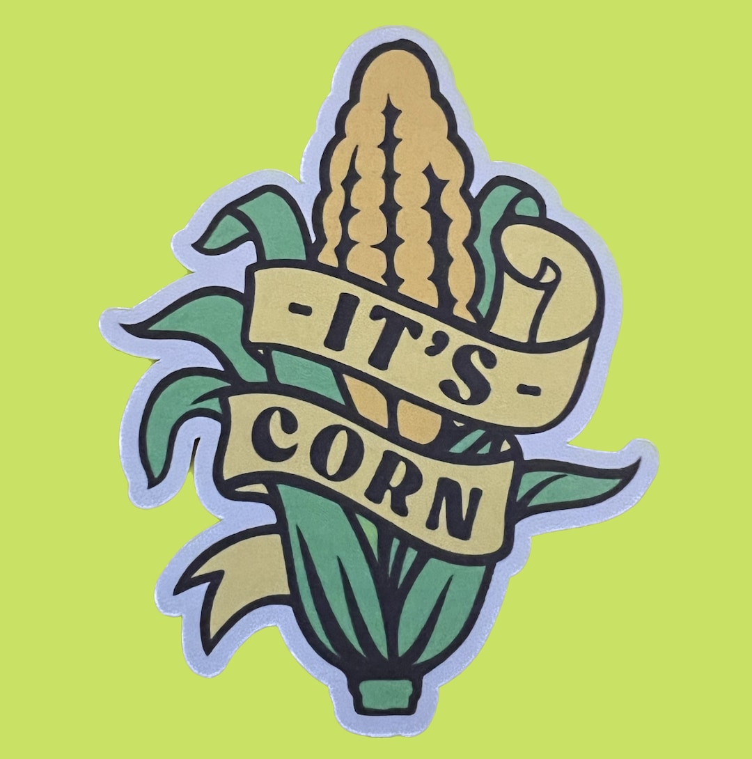 Corn Sticker Trendy Corn Sticker Agriculture Sticker - Etsy