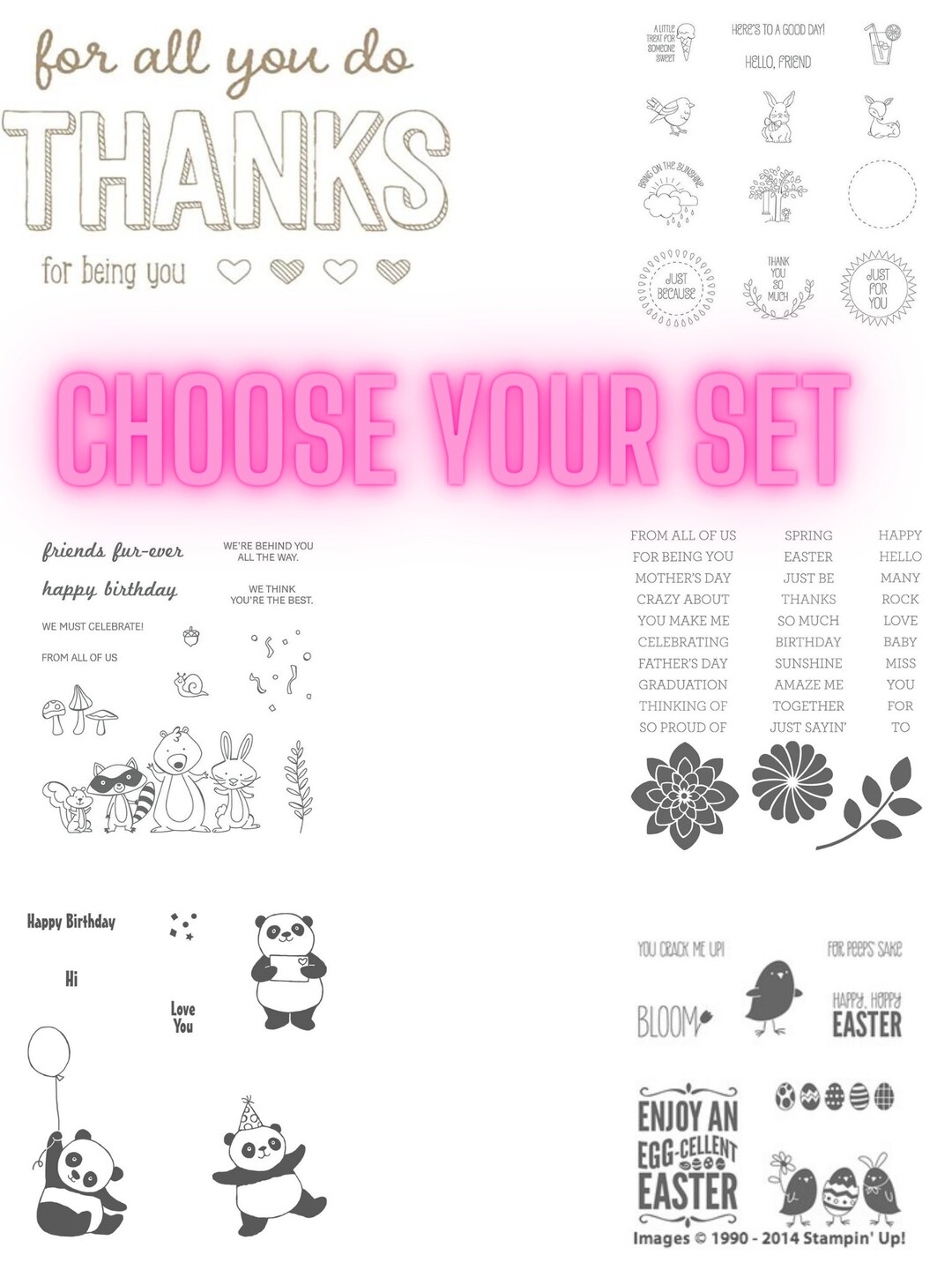 Stampin' up Stamp Sets Choose Your Set New Stamp Sets - Etsy