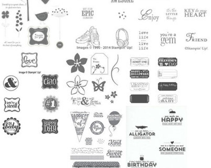 Stampin' up Stamp Sets Choose Your Set , Lightly Used Stamp Sets ...