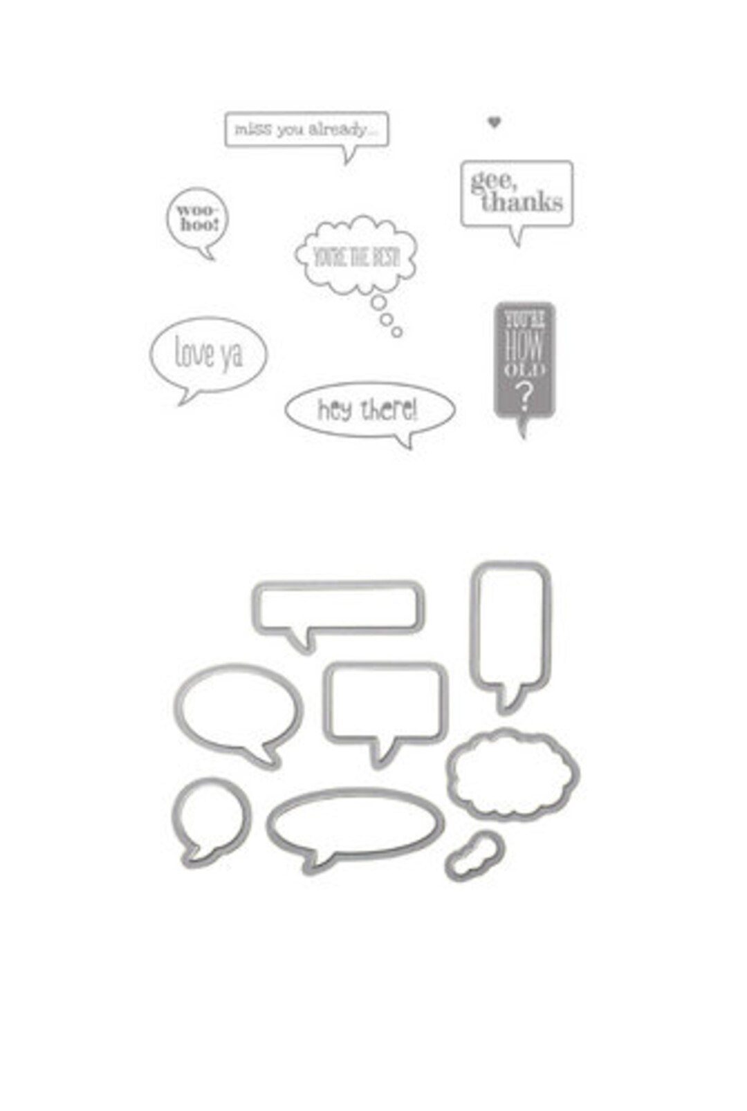 Stampin' up Just Sayin' Stamp Set With Accompanying - Etsy