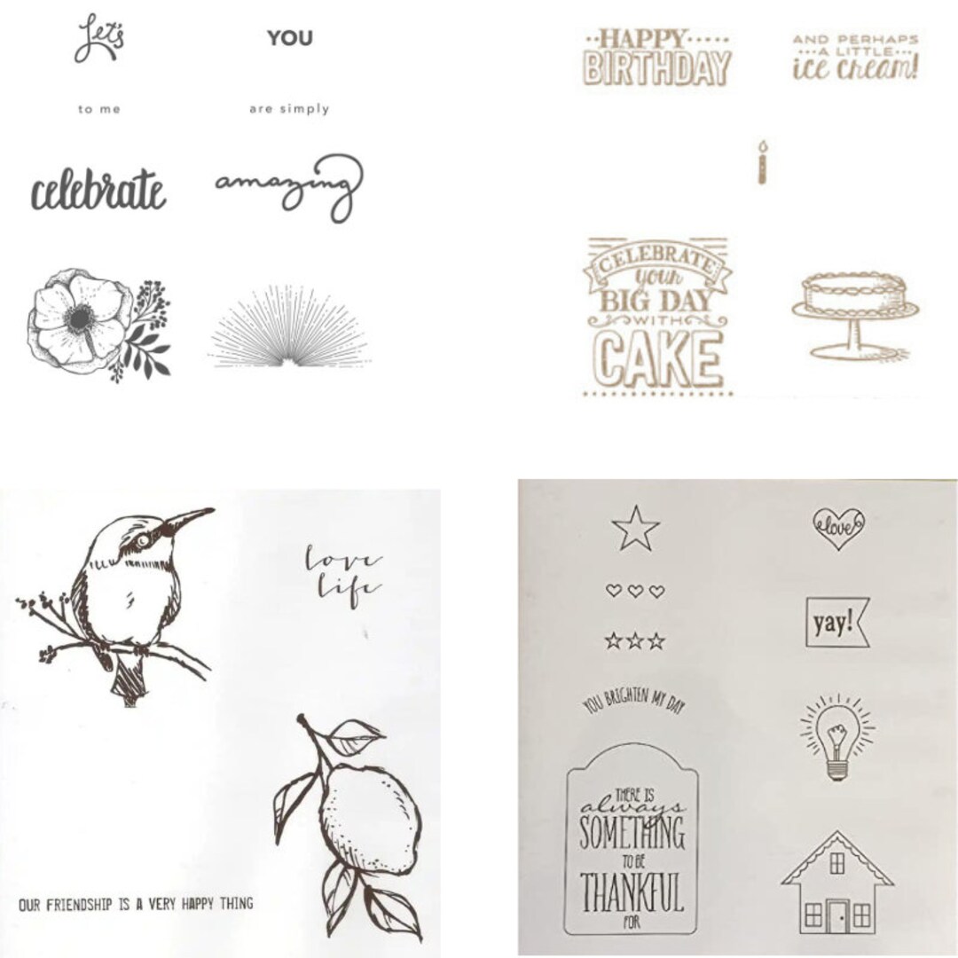Stampin' up Stamp Sets Premounted Stamp Sets New Stamp - Etsy