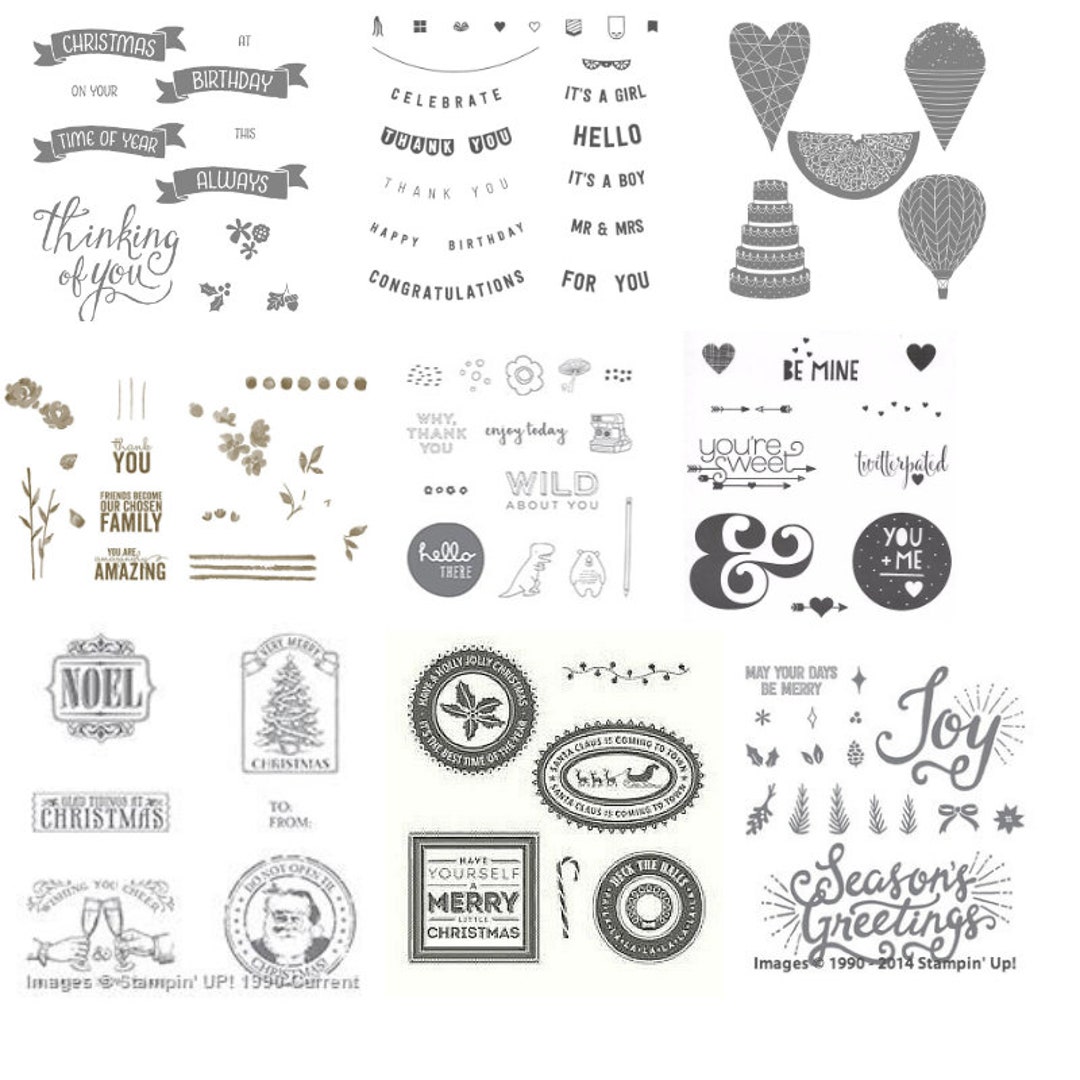 Stampin' up Stamp Sets Choose Your Set New Stamp Sets - Etsy