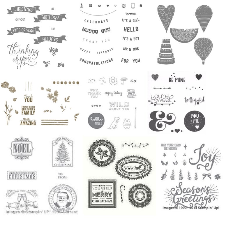Stampin' up Stamp Sets Choose Your Set New Stamp Sets - Etsy