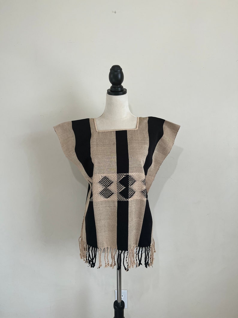 Artisanal Mexican Blouse, Blouse Handmade on a Backstrap Loom, Mexican ...