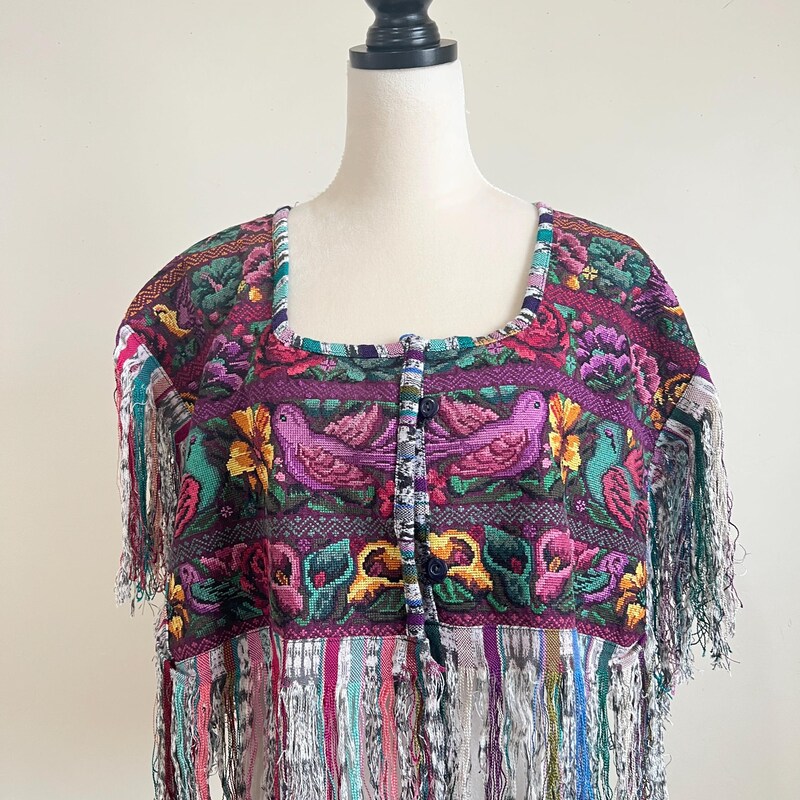 Huipil Poncho - Etsy