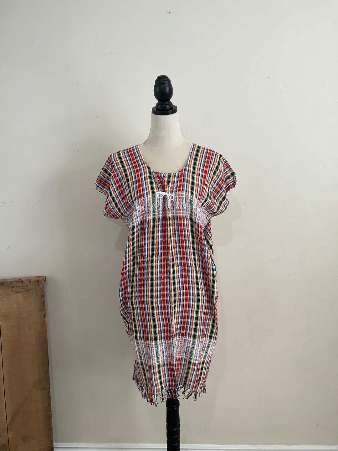Woven Mexican Dress, Huipil Dress, Artisanal Clothing, Handmade Dress ...