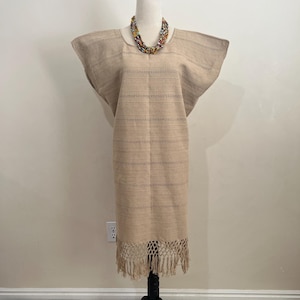 Mexican Huipil Dress, Handmade on A Back-strap Loom, Artisanal Woven ...