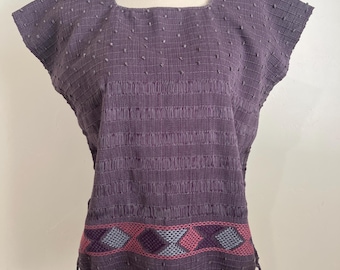 Artisanal Mexican Blouse, Blouse Handmade on a Backstrap Loom, Mexican ...