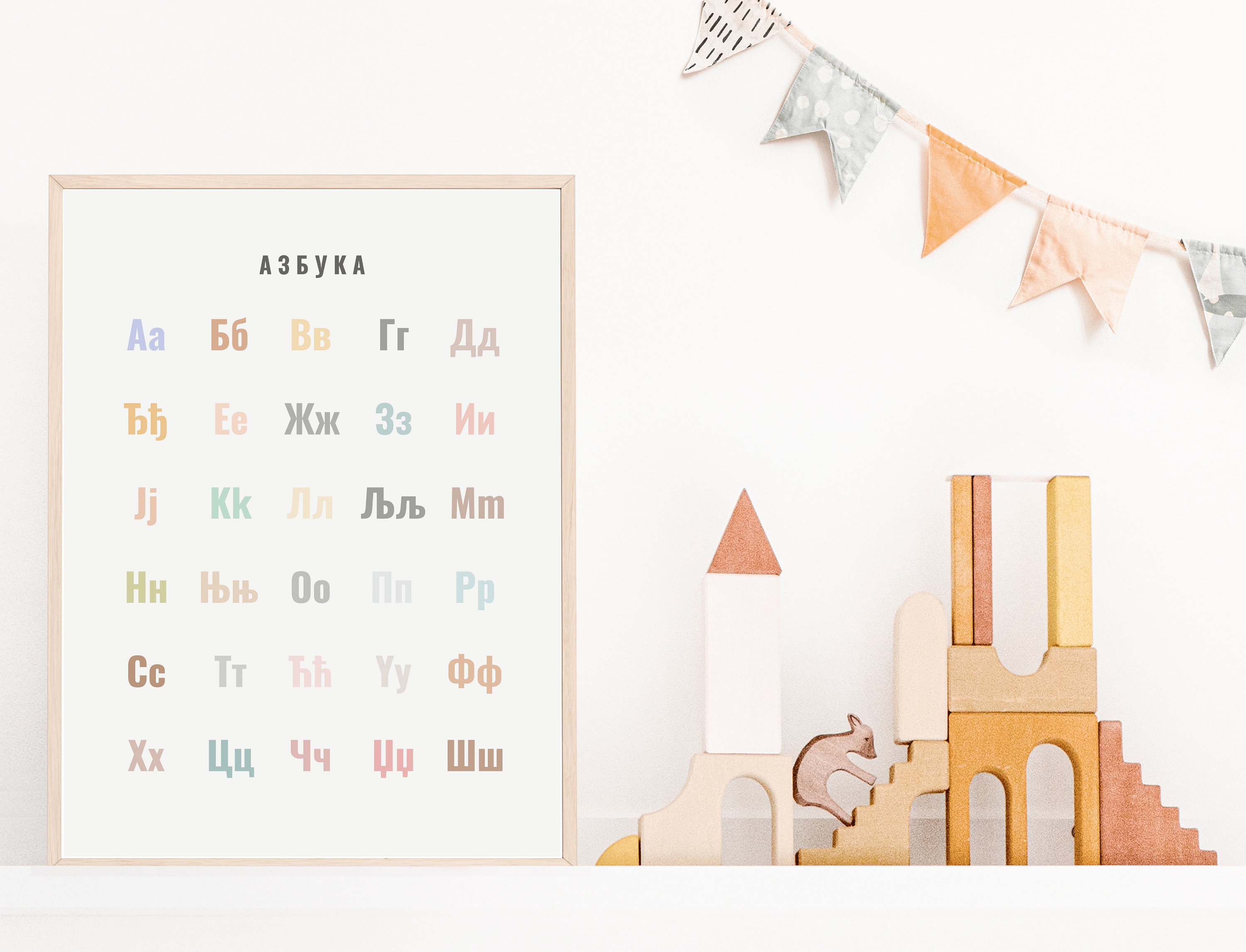 Serbian Alphabet Poster, Balkan, Kids Digital Print, Serbian Poster, Serbisch, Baby Shower Gift ...