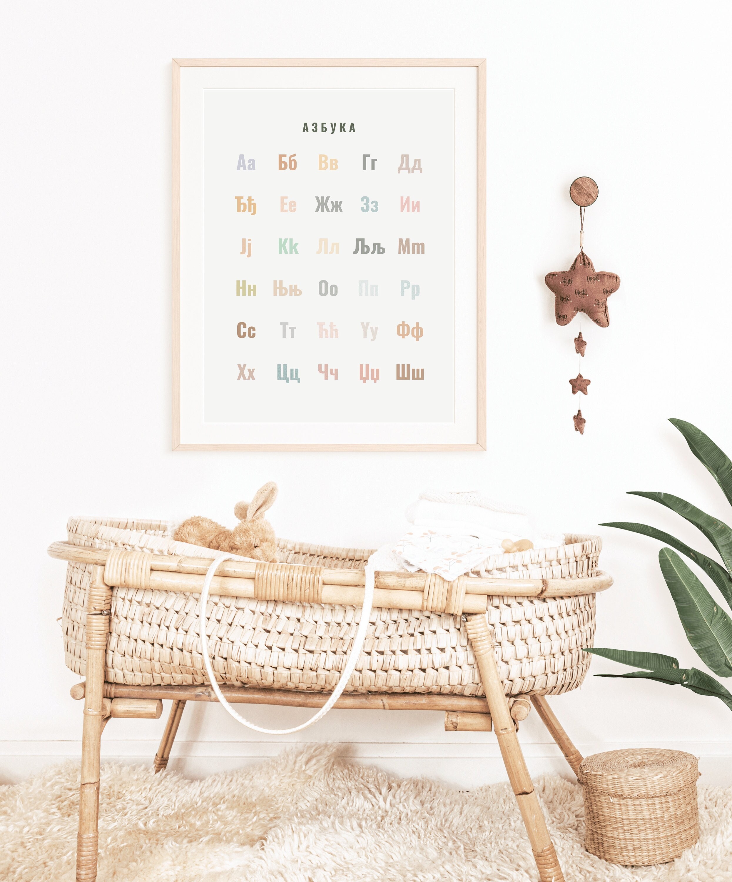 Serbian Alphabet Poster, Balkan, Kids Digital Print, Serbian Poster ...