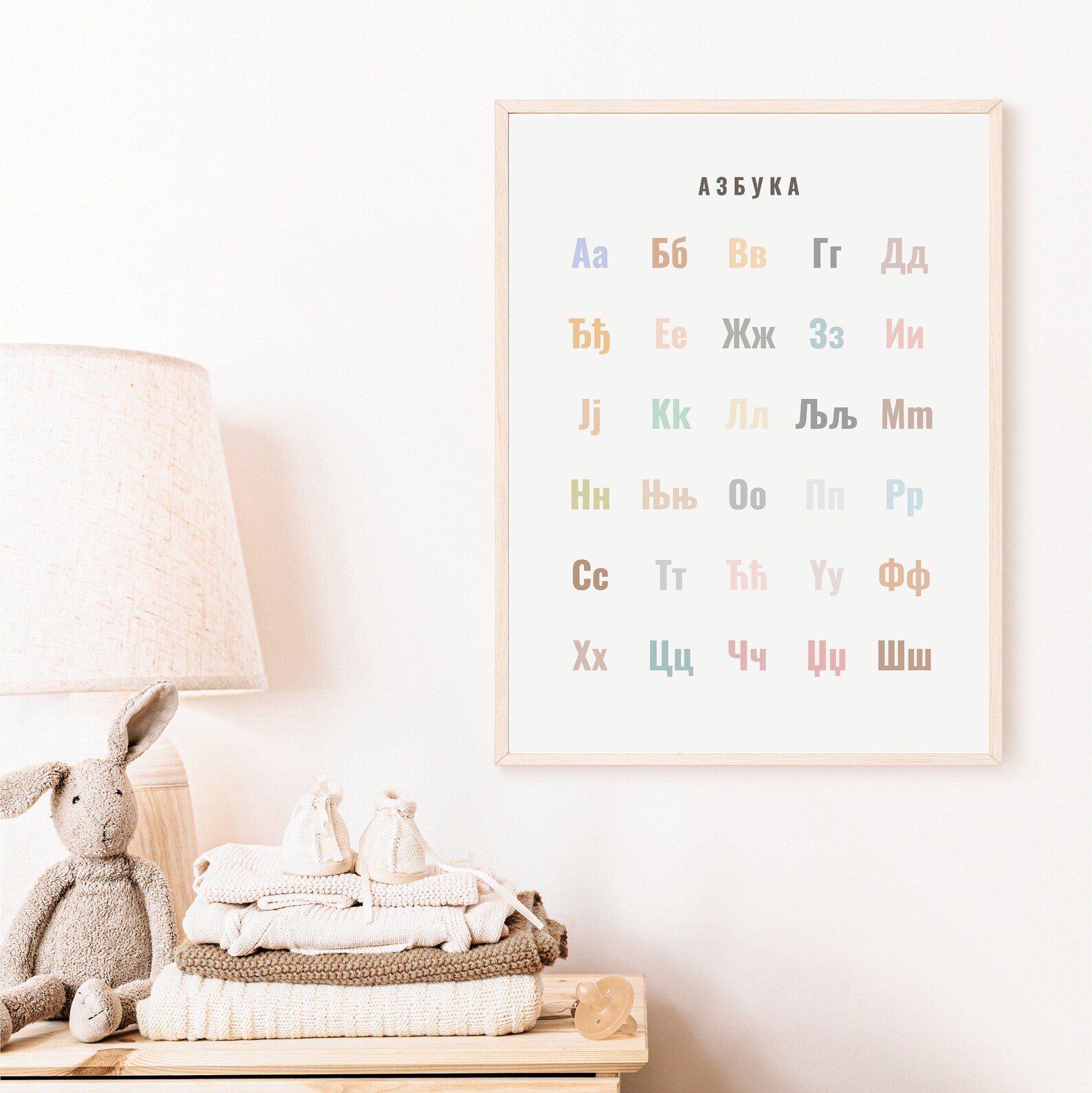 Serbian Alphabet Poster, Balkan, Kids Digital Print, Serbian Poster ...