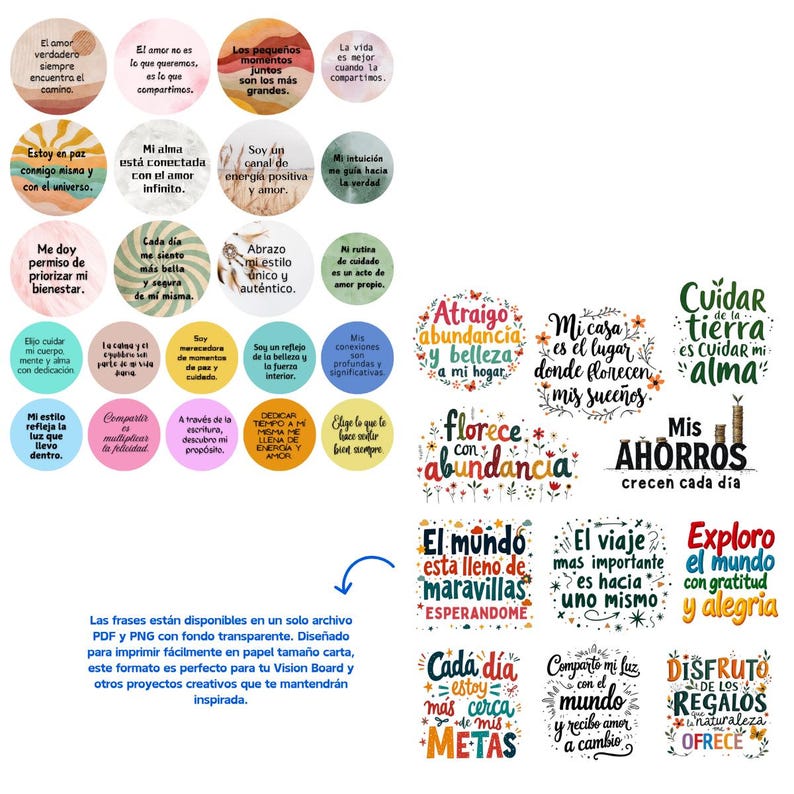 Imágenes Y Frases Para Vision Board En Español | Inspiración Y ...